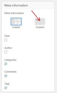 Hide Meta Info | Dream-Theme